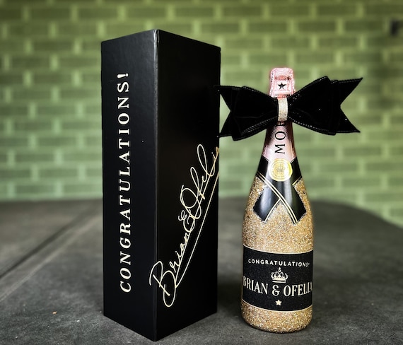 Personalized Champagne Gift Box BOX ONLY Custom Veuve Box - Etsy