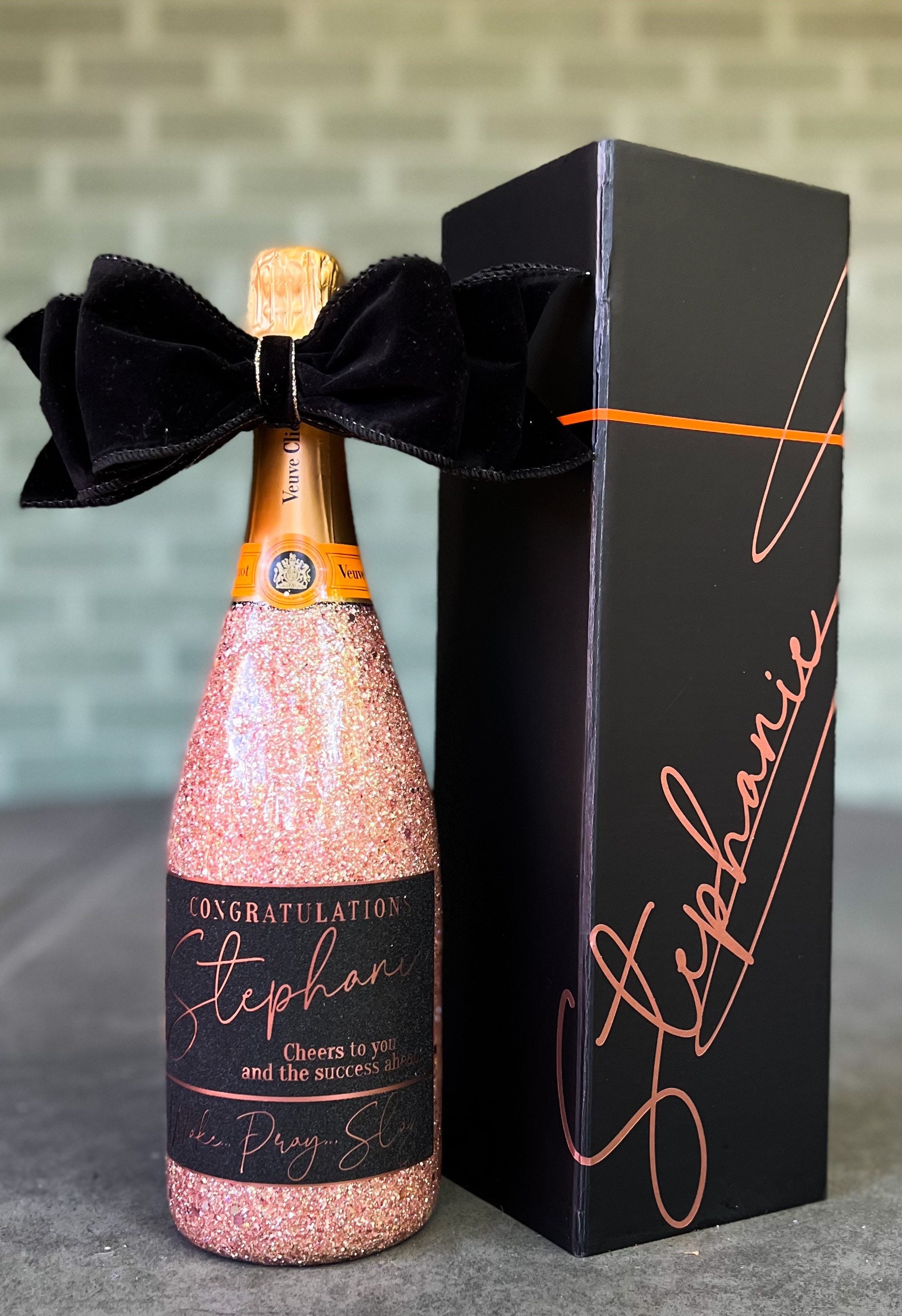 Personalized Champagne Gift Box BOX ONLY Custom Veuve Box - Etsy