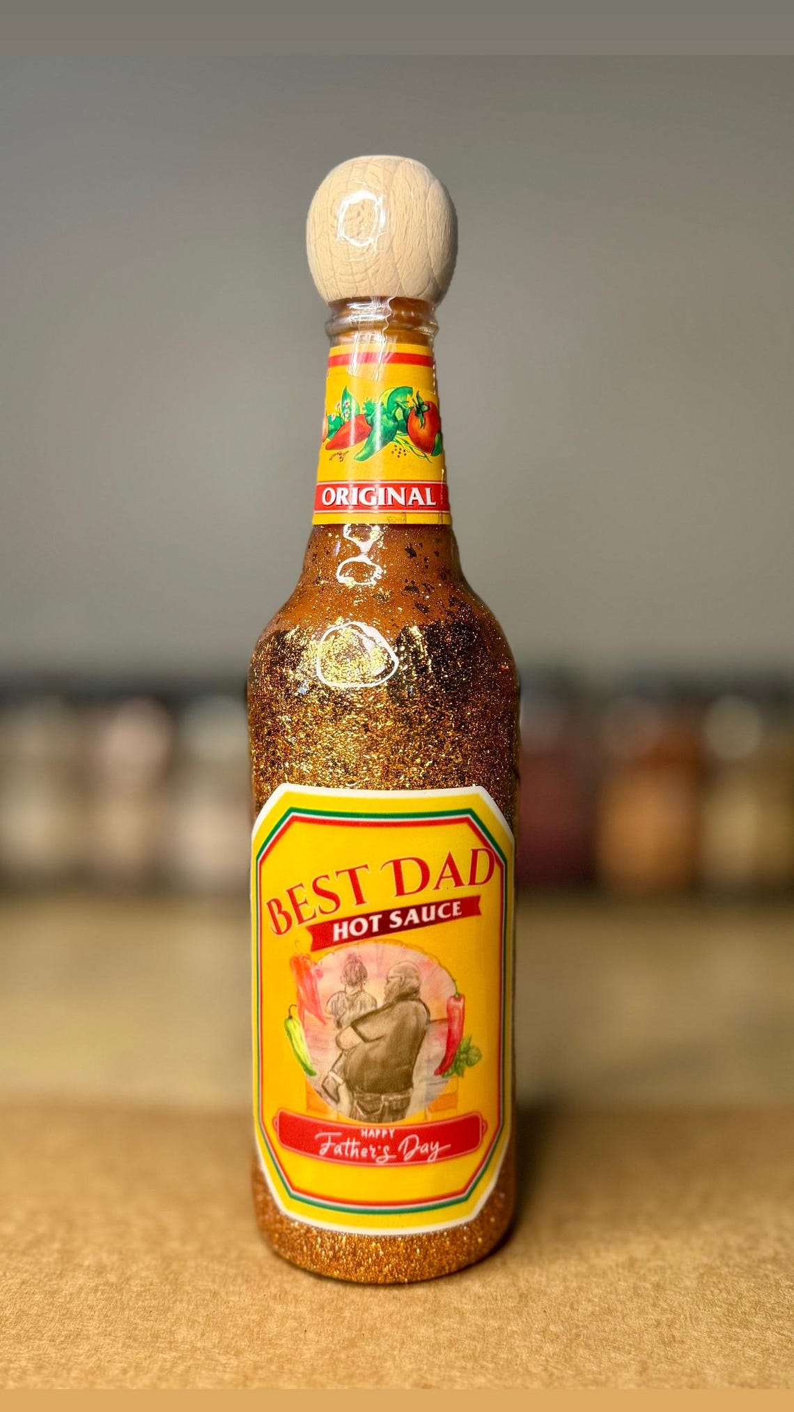 Custom Hot Sauce Bottle - the Original Shedless Glitter Bottles by up ...
