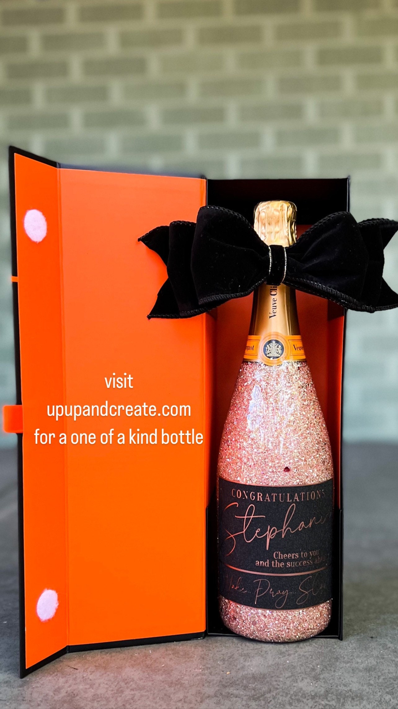 Personalized Champagne Gift Box BOX ONLY Custom Veuve Box - Etsy
