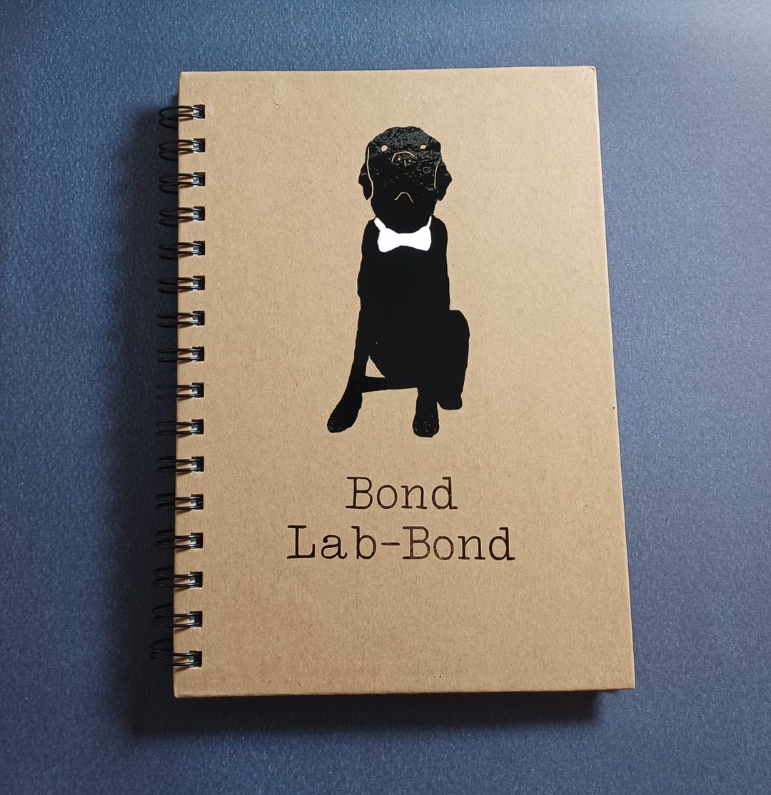 Bond Lab-bond, Labrador Gift, Black Labrador,notebook, Gift Ideas - Etsy