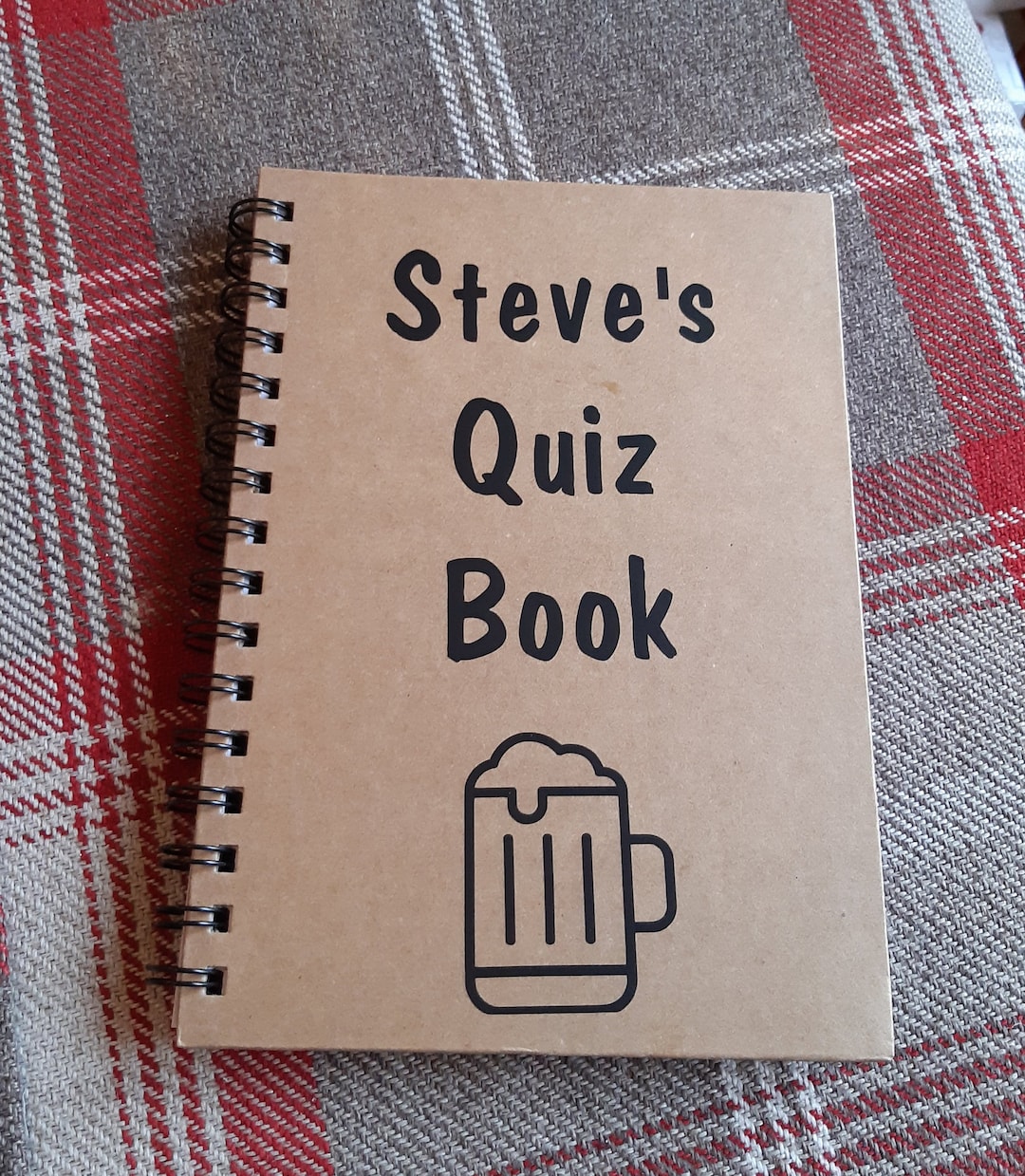 Personalised Quiz Notebook, Perfect for All the Winter Zoom Quiz's ...