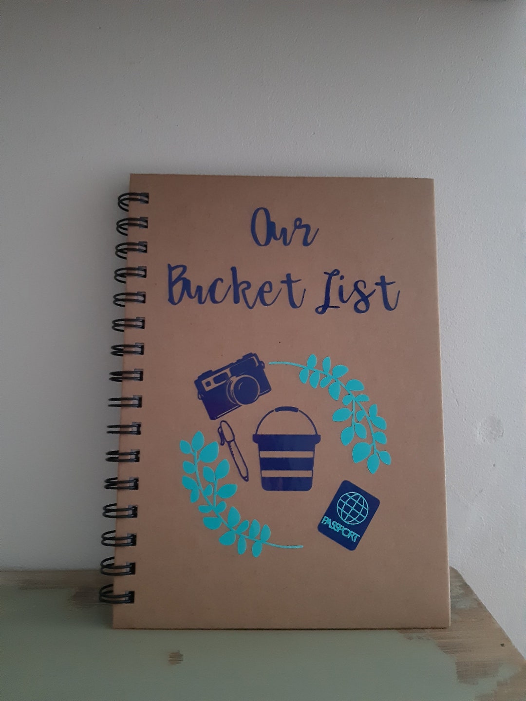 Personalised Bucket List, List Notebook, Notebook Gift, Organised ...