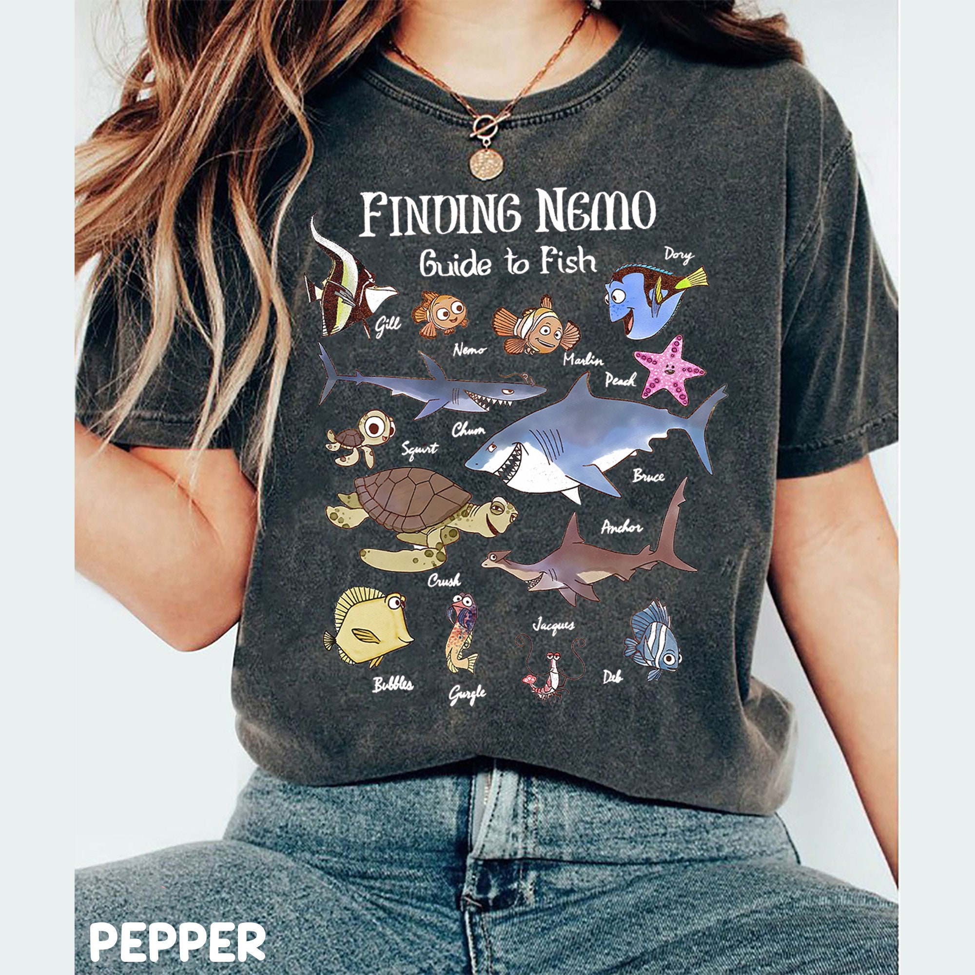 Disney Pixar Finding Nemo Squad Fish Guide Graphic Comfort - Etsy