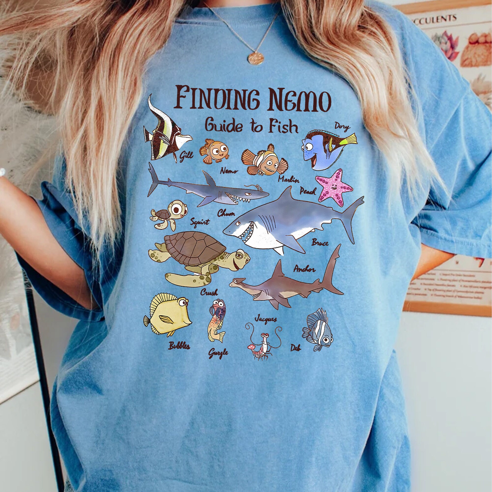 Disney Pixar Finding Nemo Squad Fish Guide Graphic Comfort - Etsy