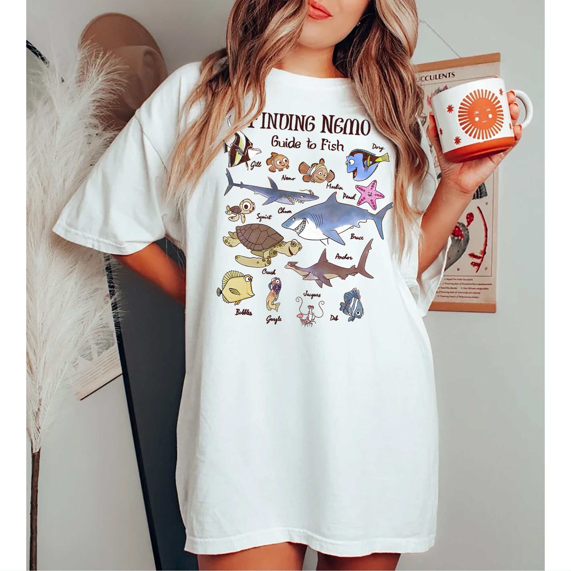 Disney Pixar Finding Nemo Squad Fish Guide Graphic Comfort - Etsy