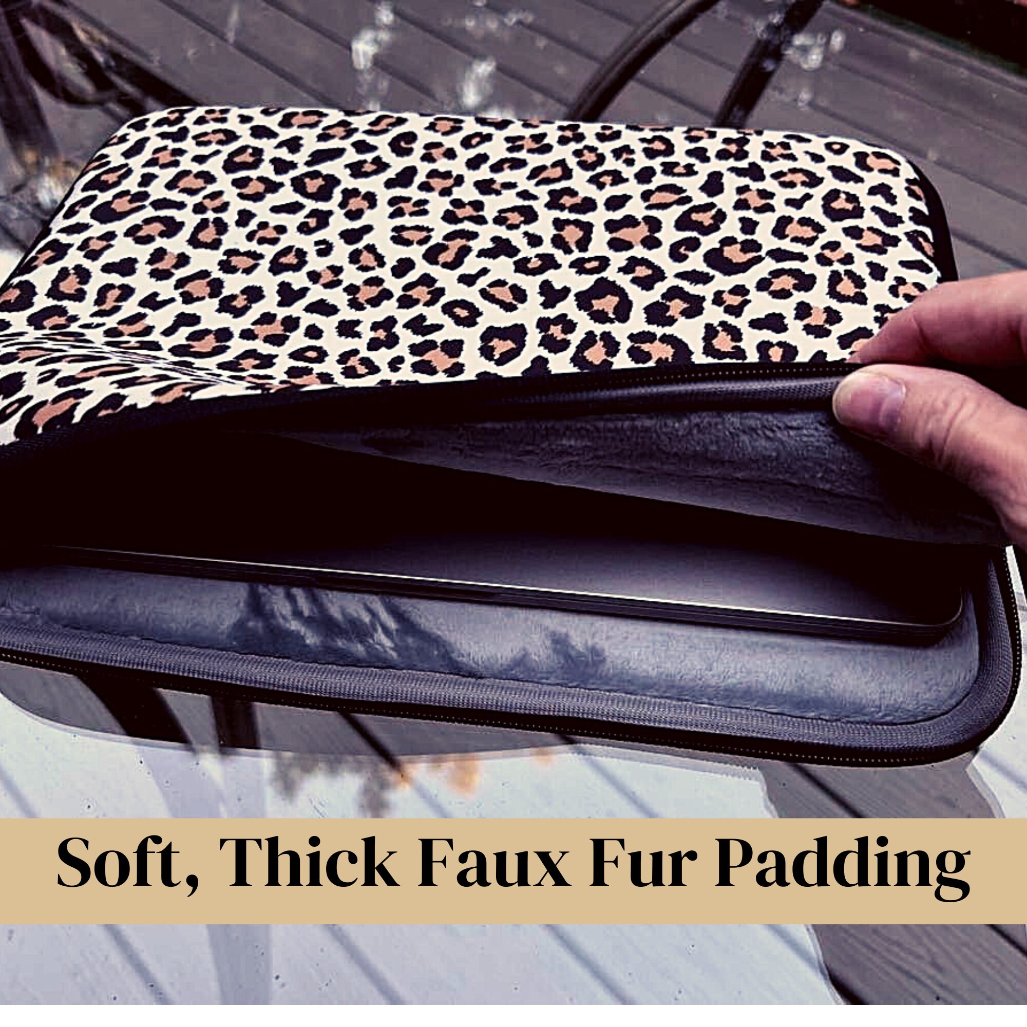 Custom PC Case Leopard Print Laptop Sleeve 13 or 15 Inch Computer ...
