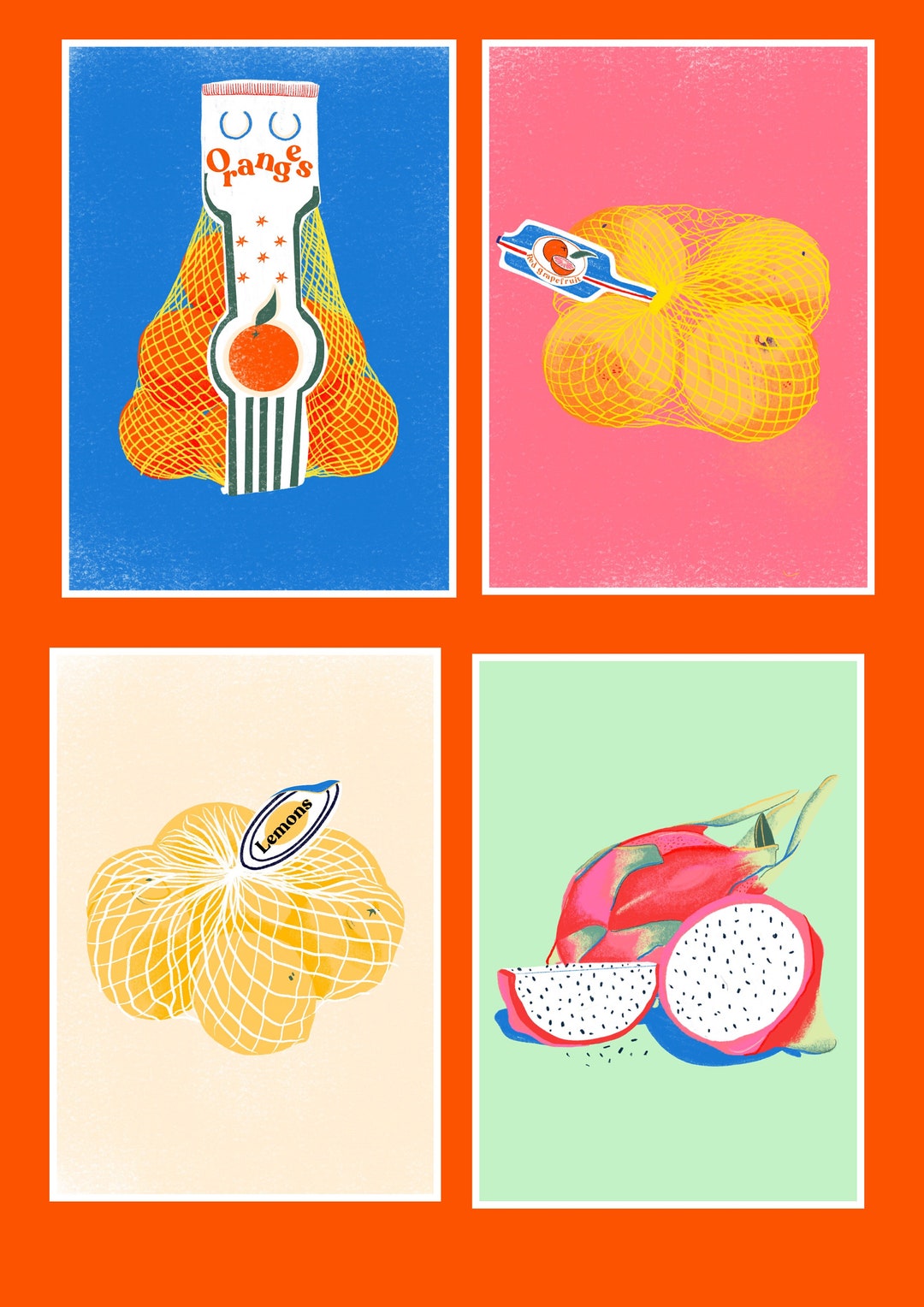 A5 4x Fruit Pack - Etsy