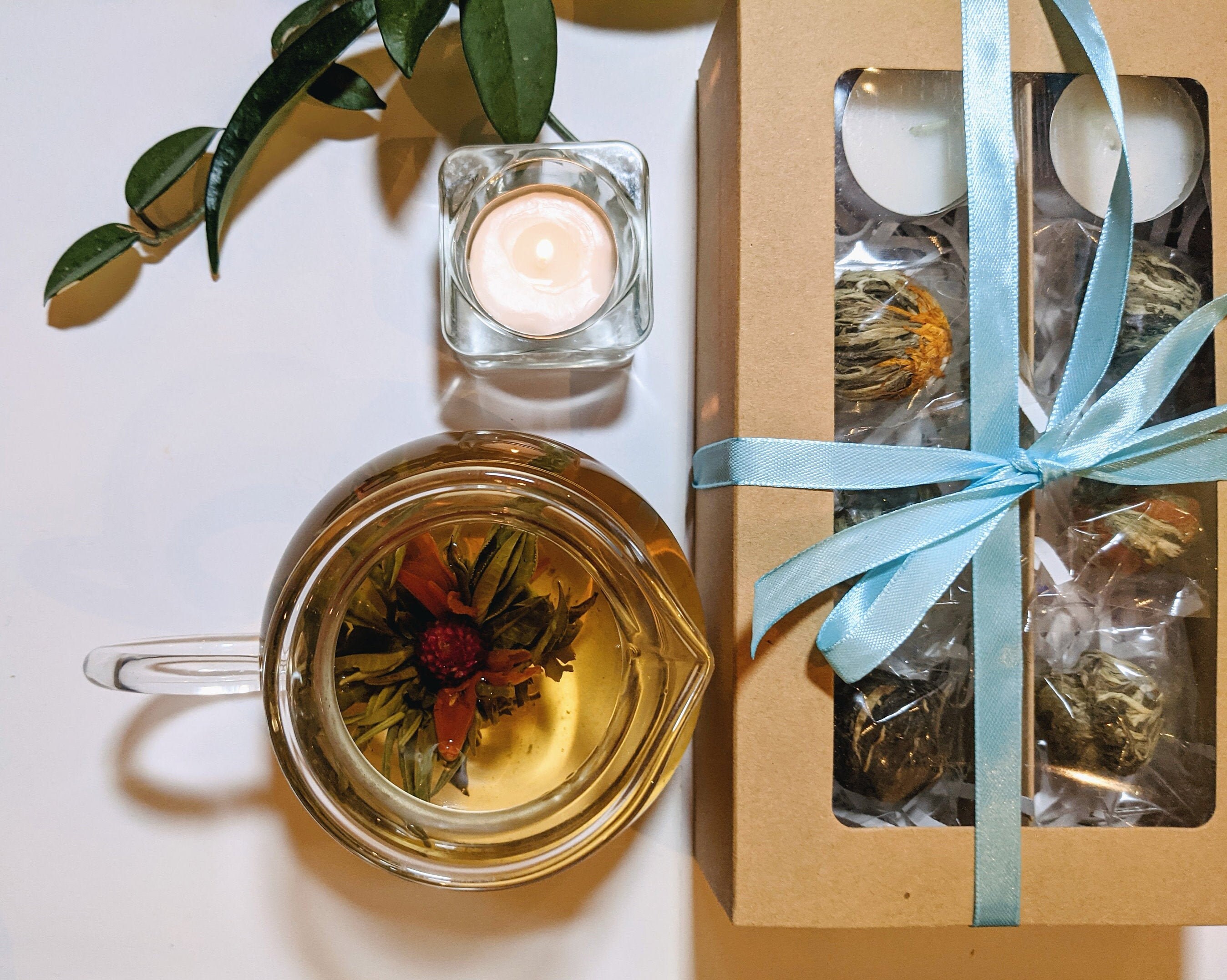 6 Pack Blooming Tea Set - Flowering Tea - Tea Gift Set - Artisan Tea - Etsy