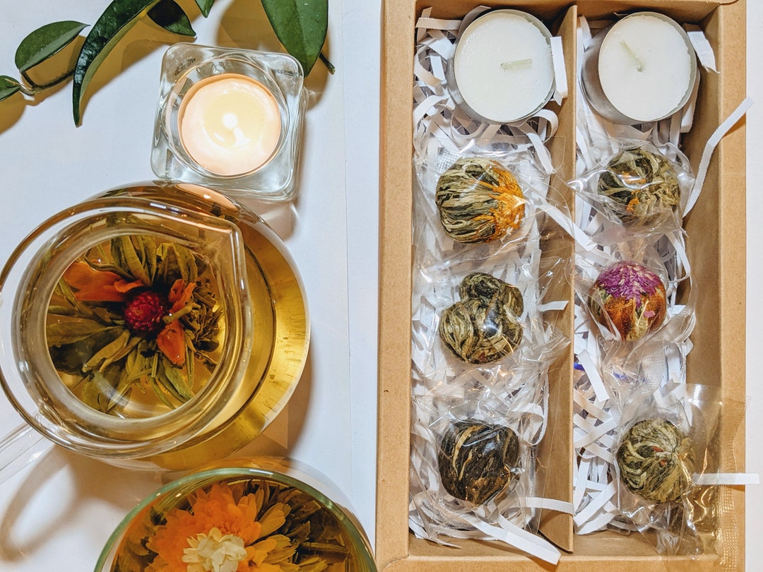 6 Pack Blooming Tea Set - Flowering Tea - Tea Gift Set - Artisan Tea - Etsy