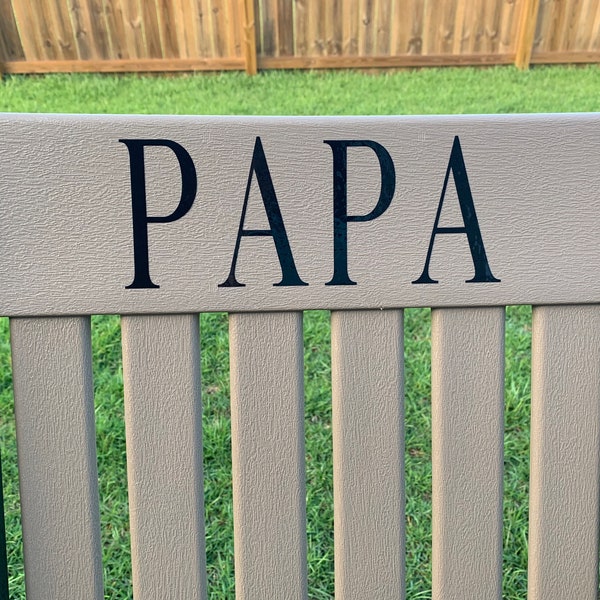 Rocking Chair Decal - Etsy