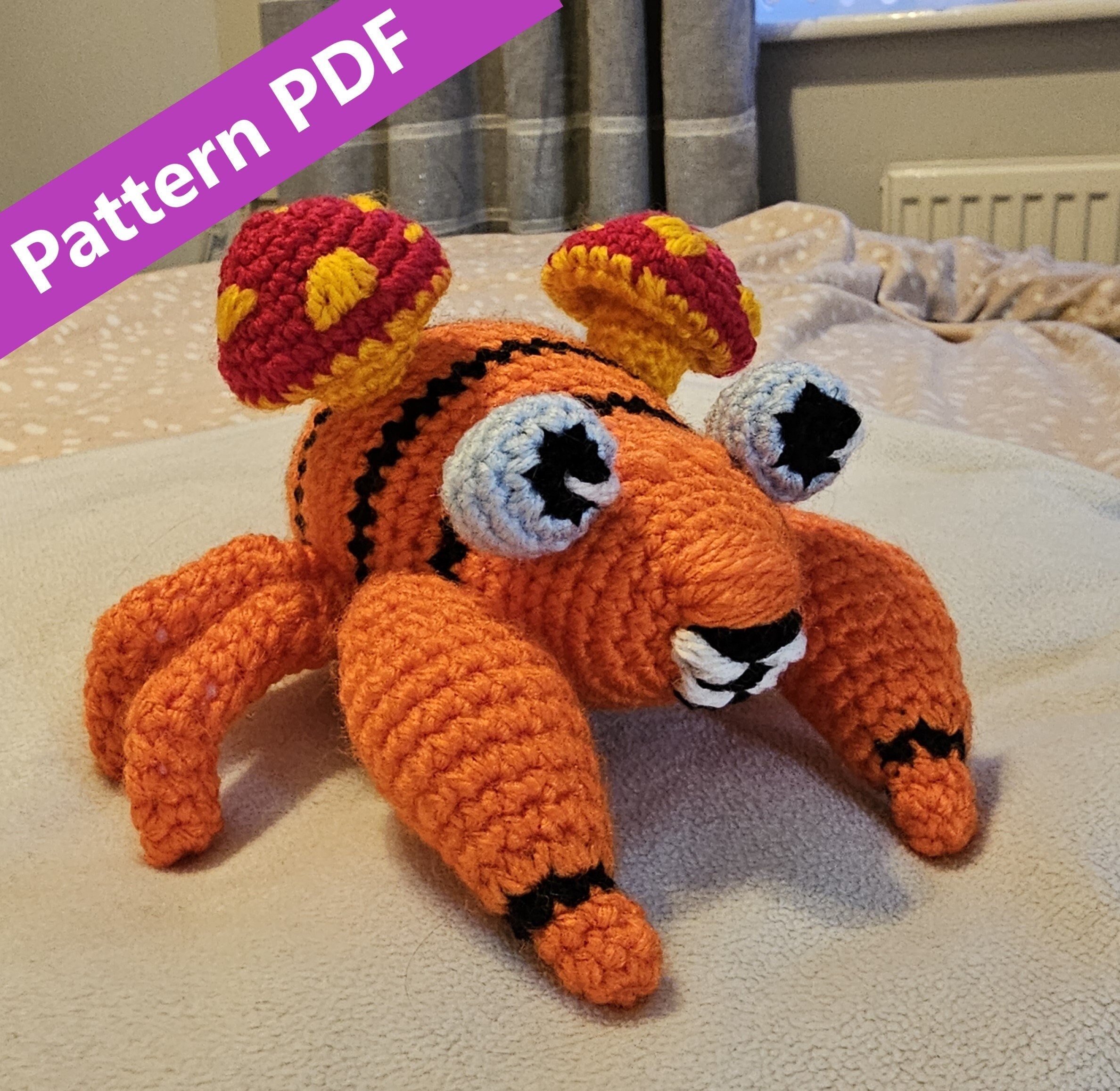 Pokemon Inspired ' Paras ' Amigurumi / Crochet Pattern - Etsy
