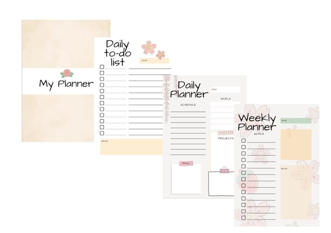 Blooms & Plans Printable Floral Planner - Etsy