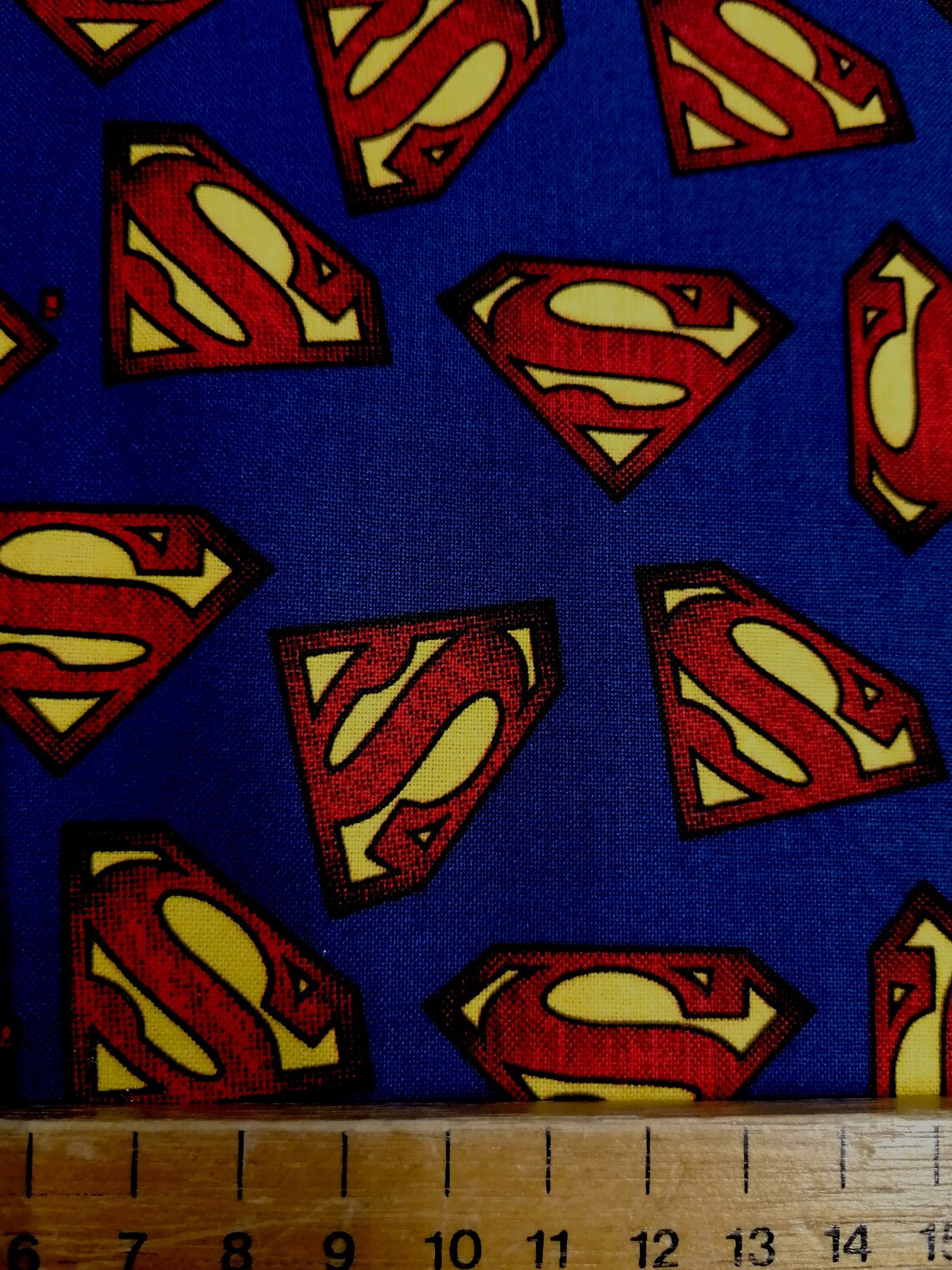 Licensed DC Comics Superman Logo Fabric 100% Cotton Personal - Etsy