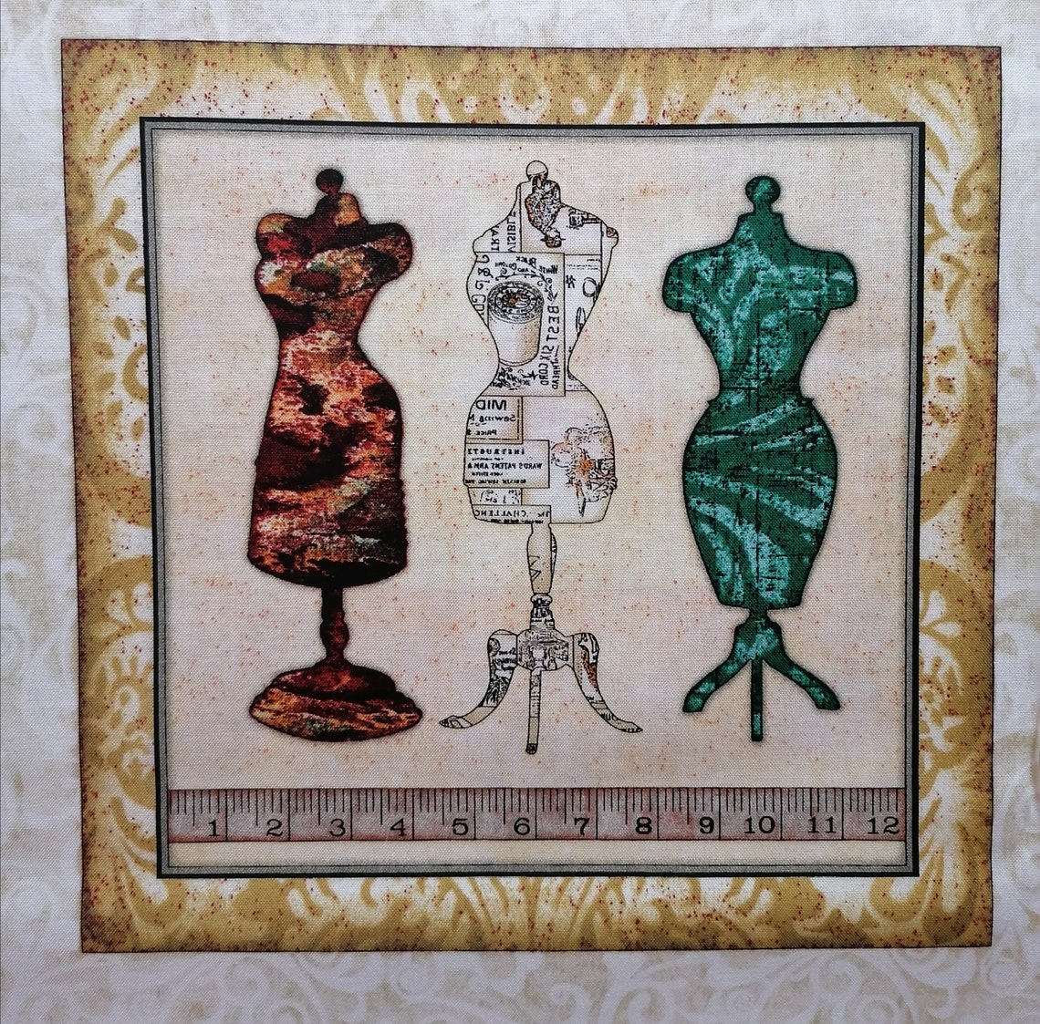 Seamless 110 X 60cm Sewing Theme Panel by Dan Morris for - Etsy UK