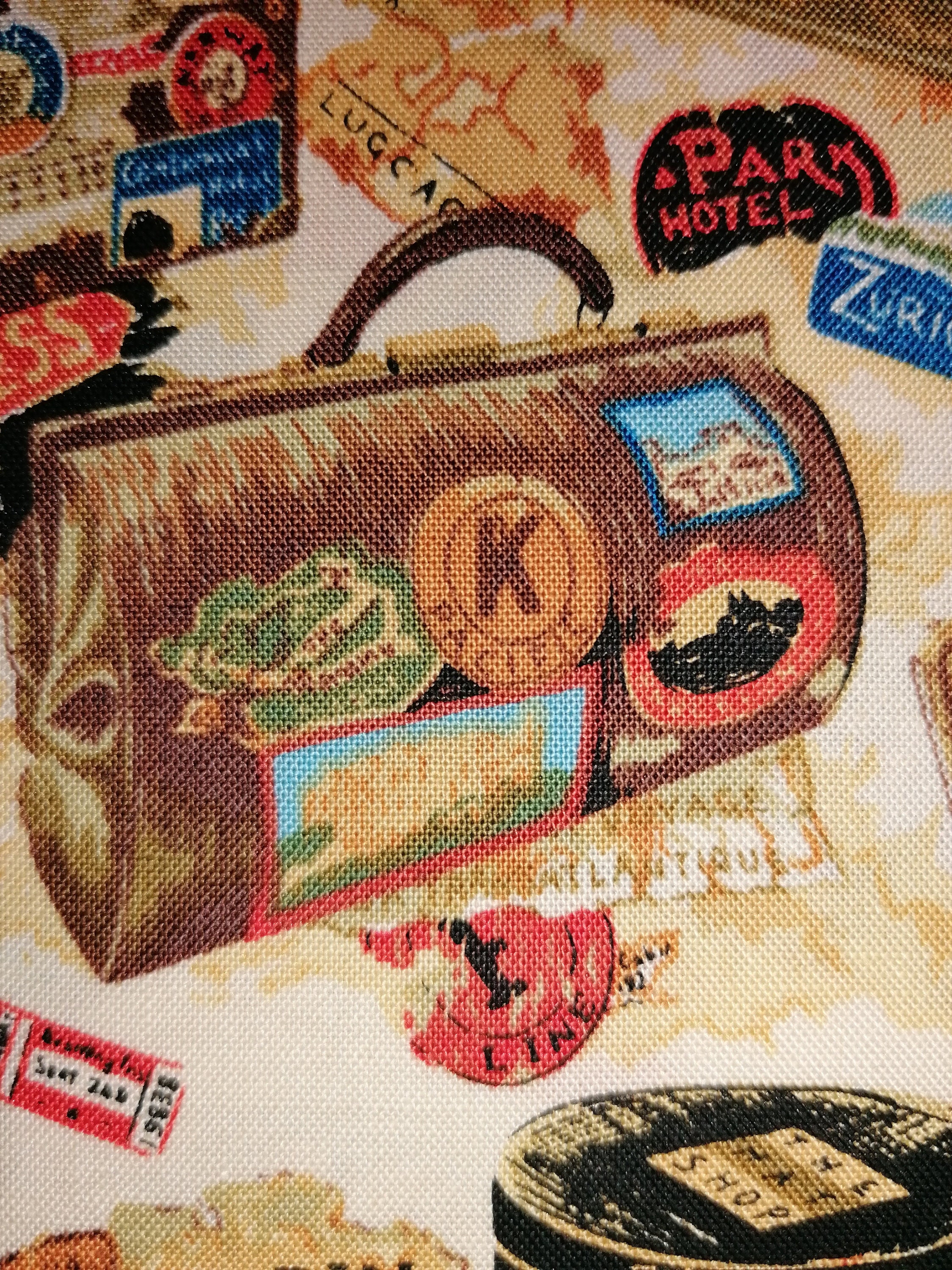 Vintage Travel by Nutex 100% Cotton Fabric Quilting - Etsy UK
