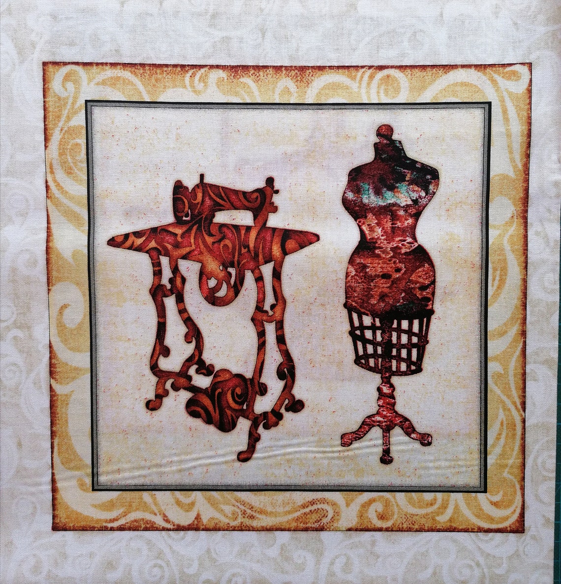 Seamless 110 X 60cm Sewing Theme Panel by Dan Morris for - Etsy UK