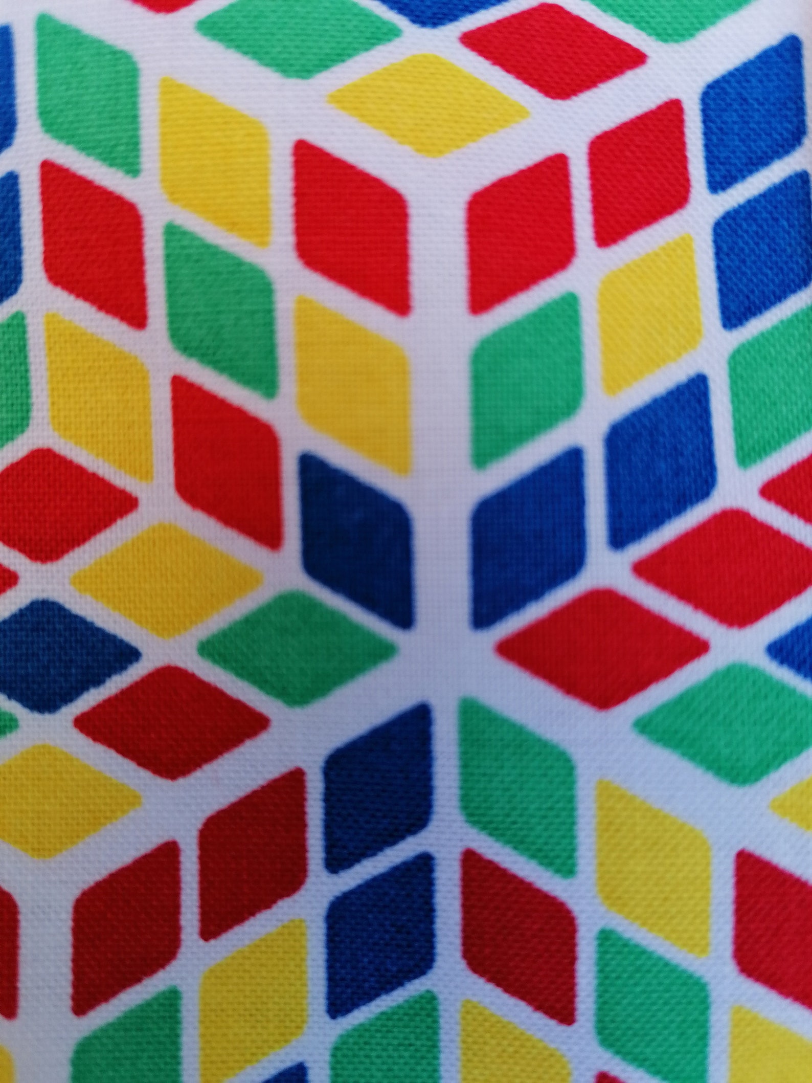 Rubiks Cube 1 Licensed Fabric for Own Use Primary Colours - Etsy UK
