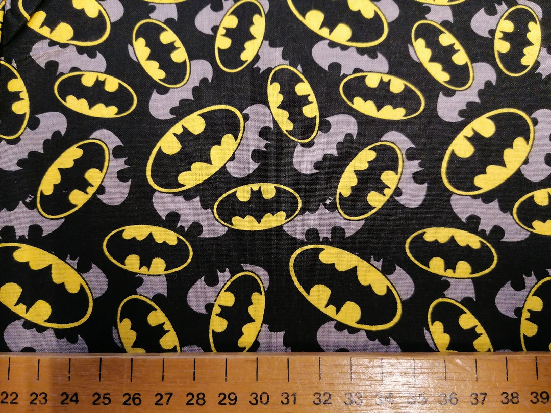 Licensed Batman Logo Fabric 100% Cotton Eugene Textiles, Personal Use ...