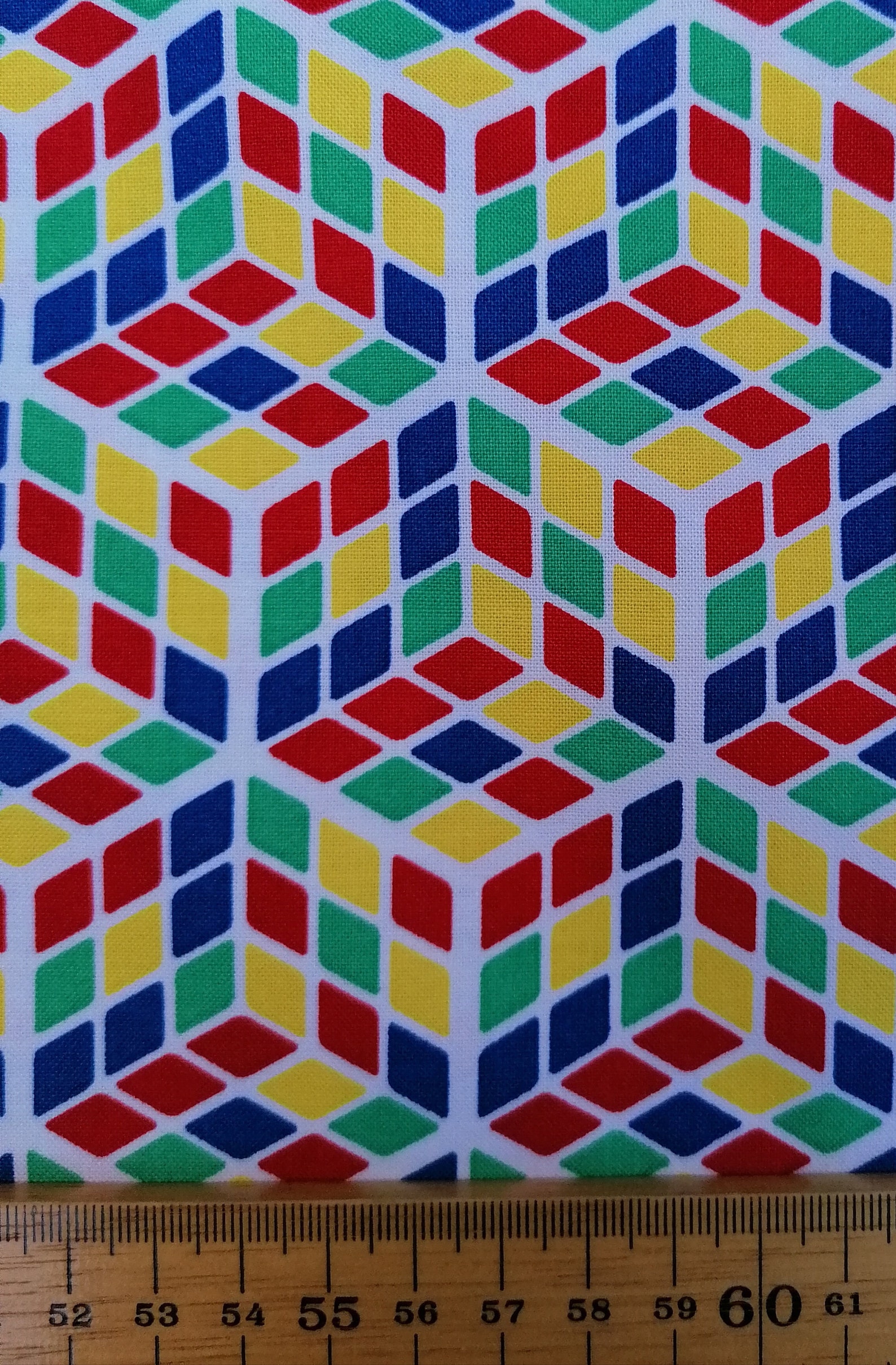 Rubiks Cube 1 Licensed Fabric for Own Use Primary Colours | Etsy