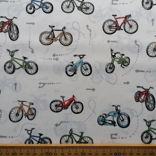 Bicycle Fabric - Etsy UK
