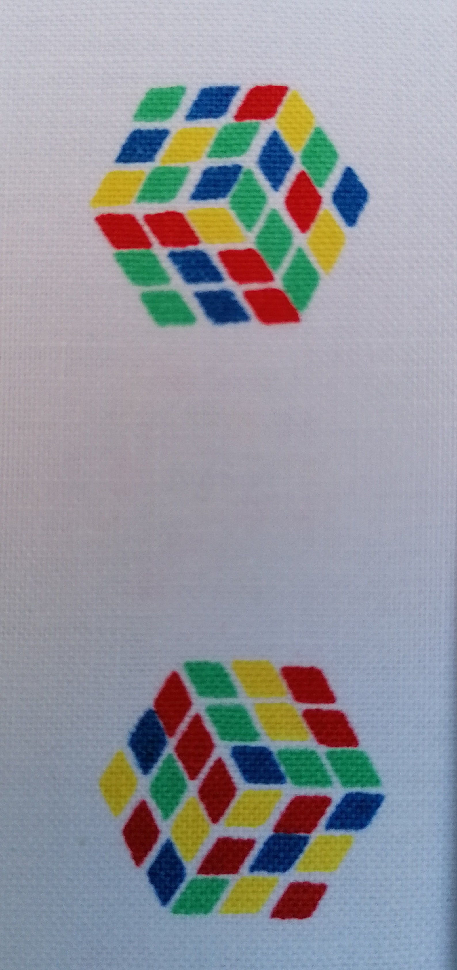 Rubiks Cube 2 Licensed Fabric for Own Use Primary Colours - Etsy UK