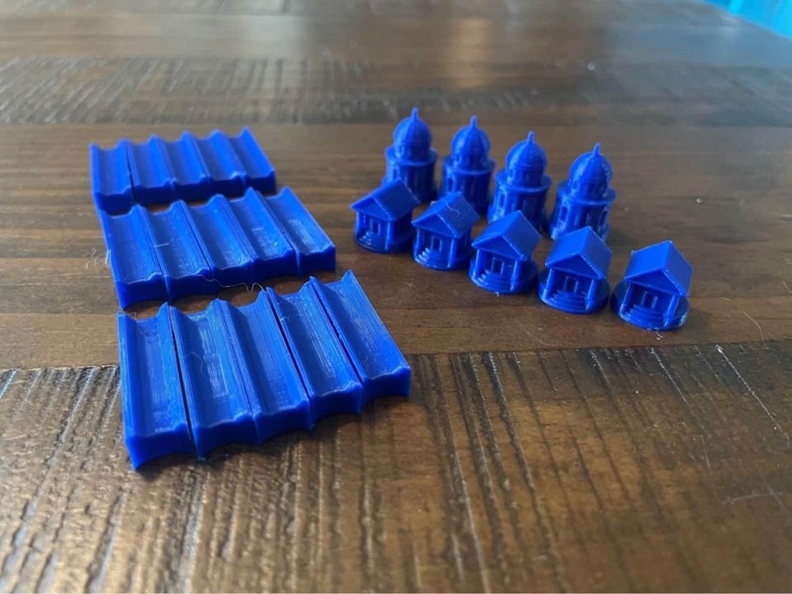 Settlers of Catan Roman Themed Custom Game Piece Set - Etsy