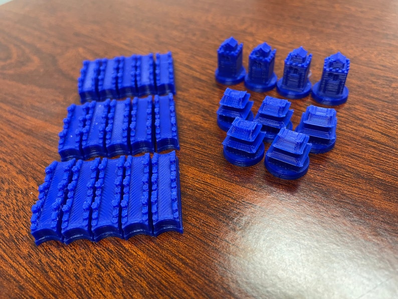 Settlers of Catan China Themed Custom Game Piece Set - Etsy