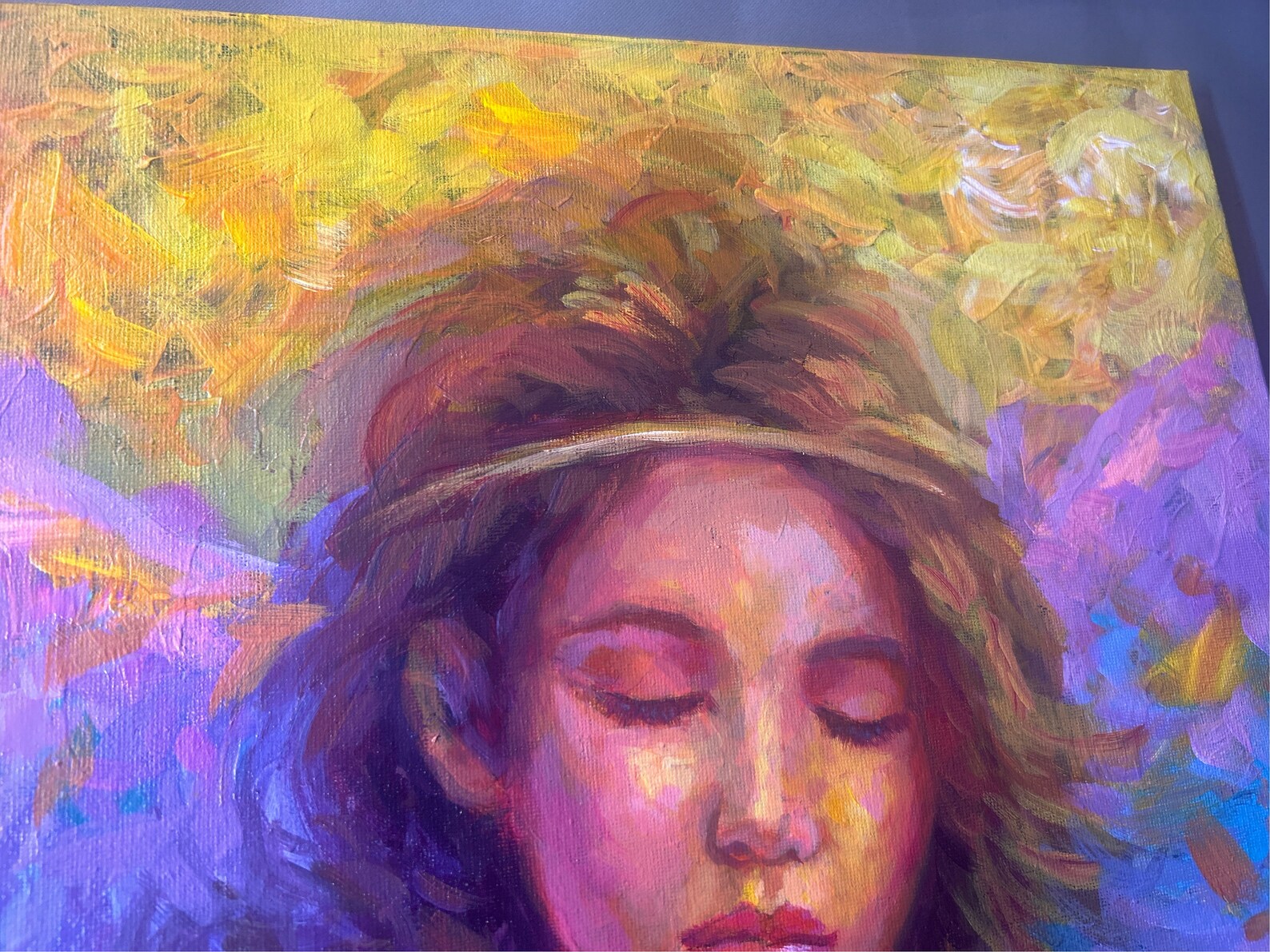 Love Vibrations- Original One of a Kind Painting on Canvas 16" X 20 ...