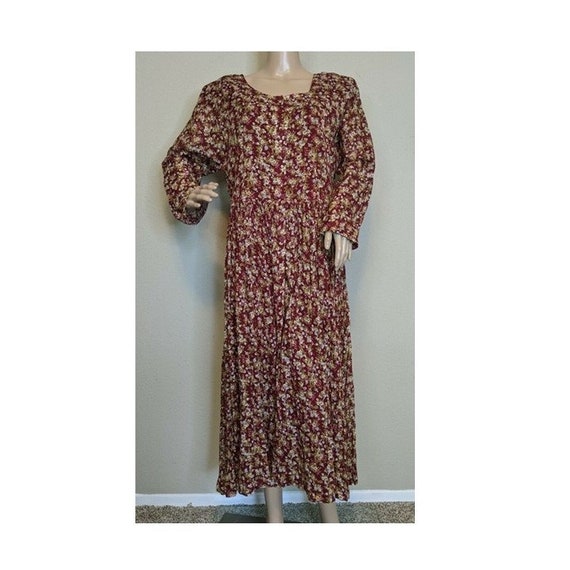 Vintage Ellen Ashley Prairie Dress + Under Dress Size… - Gem