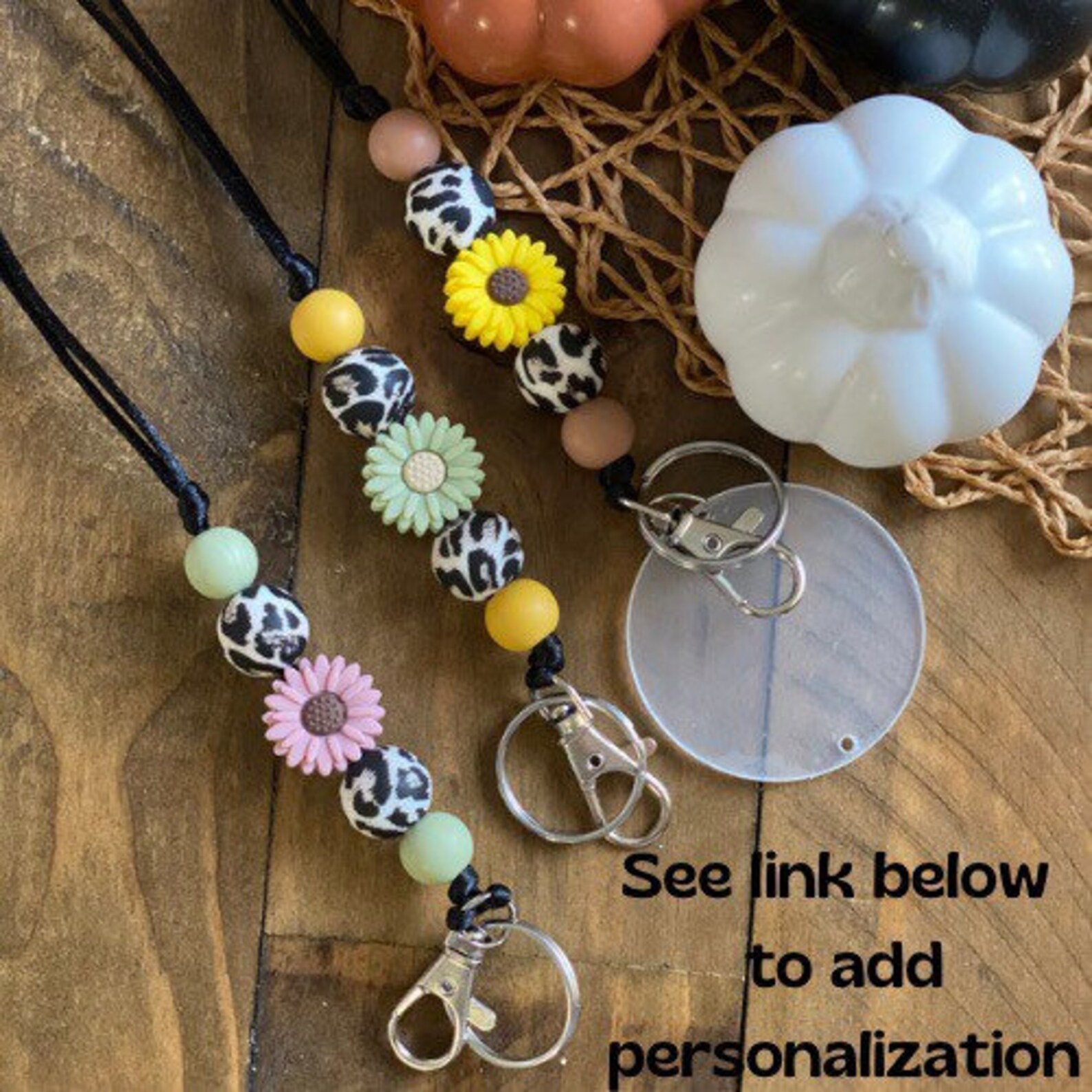 Cow Print Teacher Lanyard for ID Badge and Keys Animal Print - Etsy