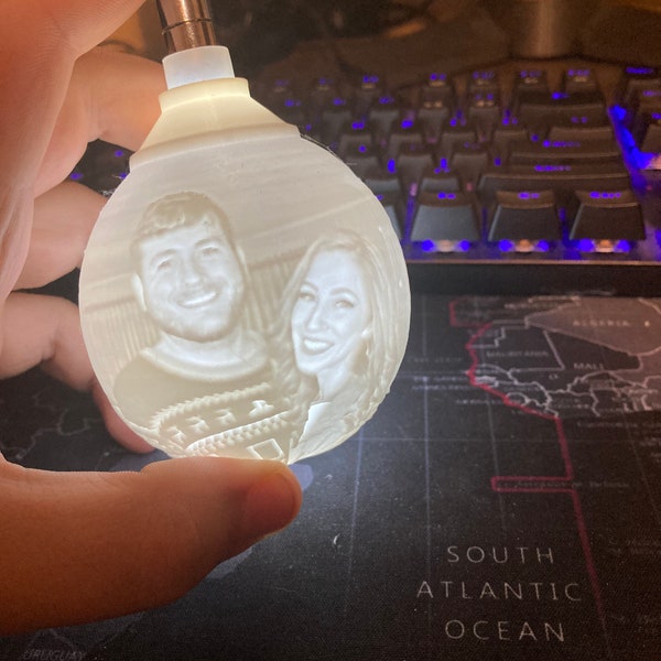 3d Printed Lithophane Ornament - Etsy