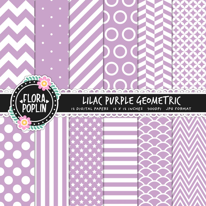 Lilac Chevron - Etsy