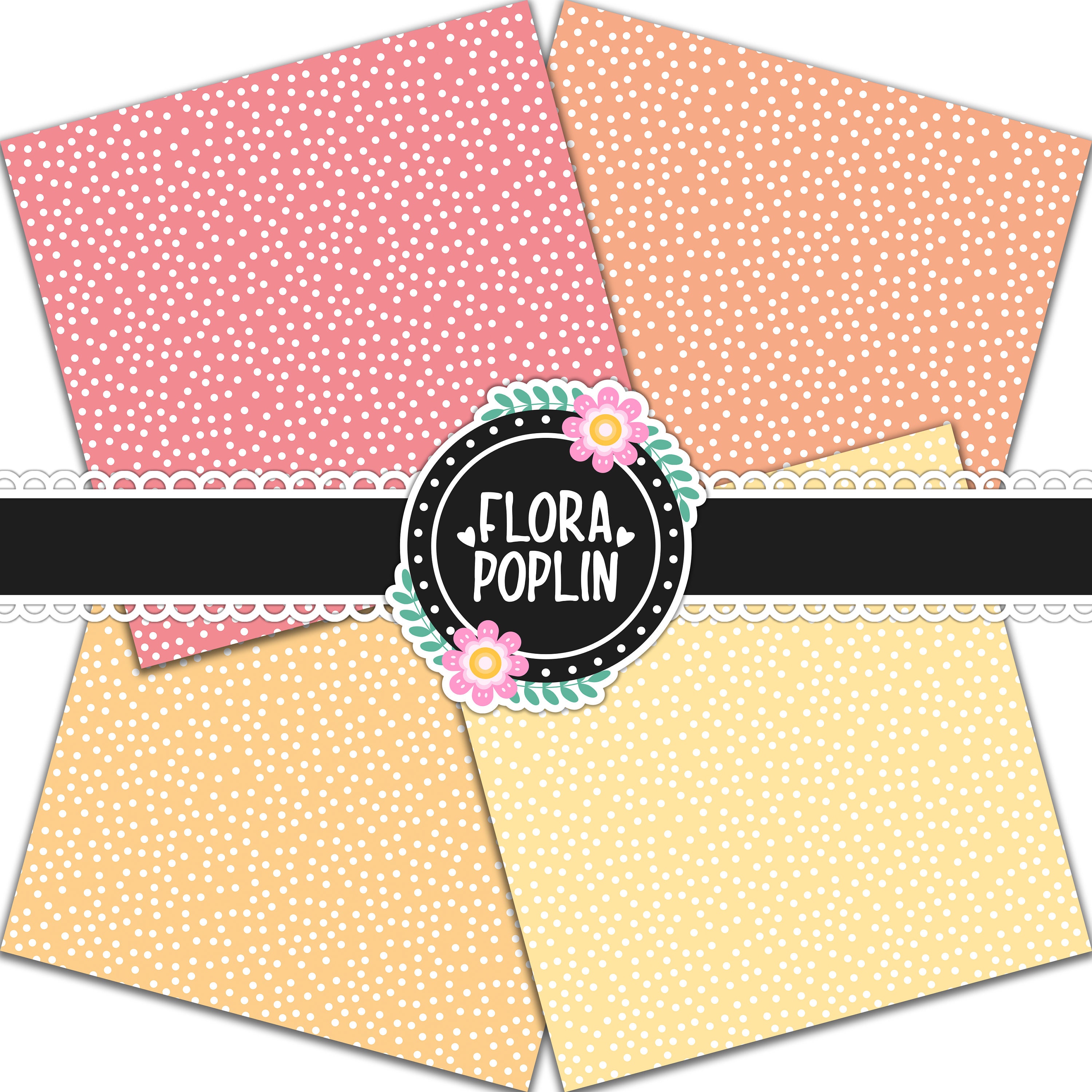 Mini Polka Dots Digital Paper, Pastel Polka Dots, Mini Spot Pattern ...