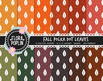 Digital Paper Autumn Leaves Digital Paper Leaves Autumn - Etsy