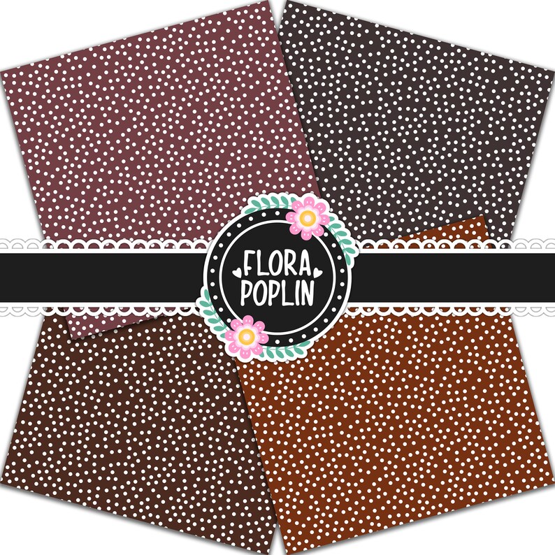 Fall Mini Polka Dots Digital Paper Autumn Digital Papers - Etsy