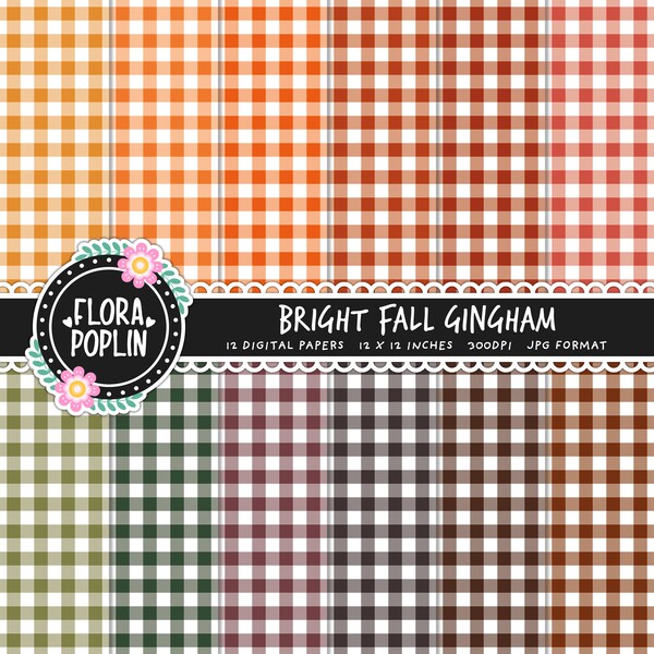Gingham Checked - Etsy