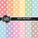 Pastel Paw Prints Digital Paper, Pastel Rainbow Patterns, Dog Pattern ...