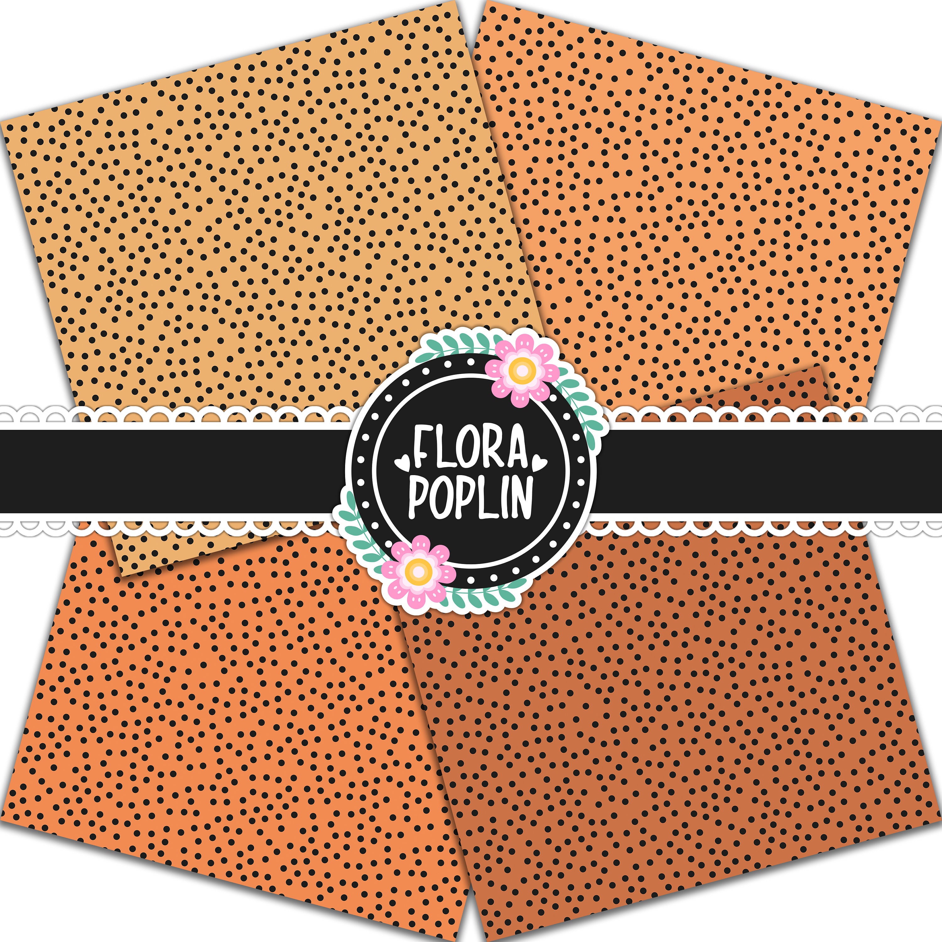Pastel Fall Mini Polka Dots Digital Paper, Autumn Digital Papers ...
