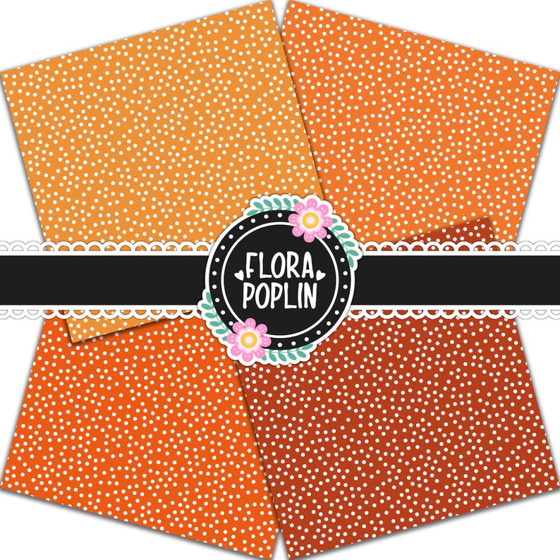 Fall Mini Polka Dots Digital Paper Autumn Digital Papers - Etsy