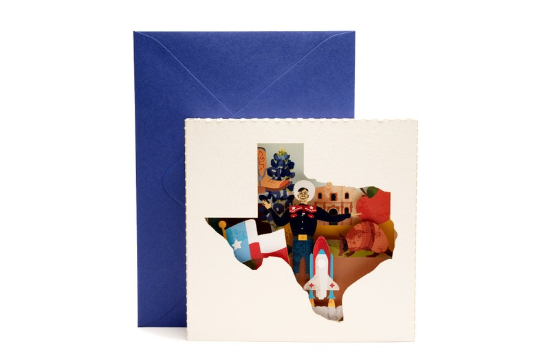 3D Texas Pop up Card, Handmade Souvenir Greeting Card - Etsy