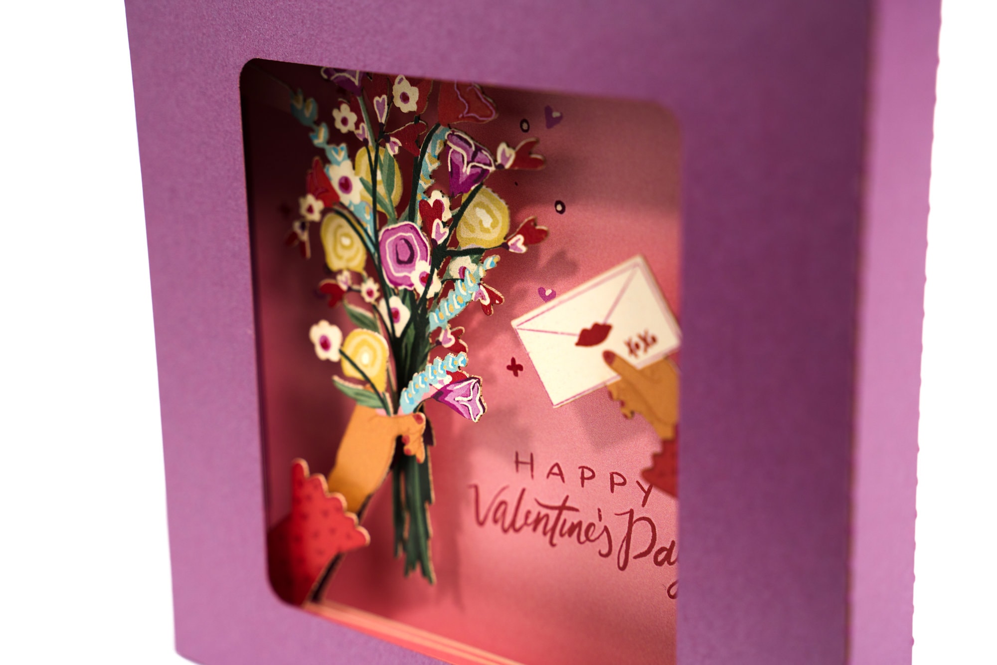 3D Valentines POP UP CARD Flowers for Valentines Day Gift for Romantic ...