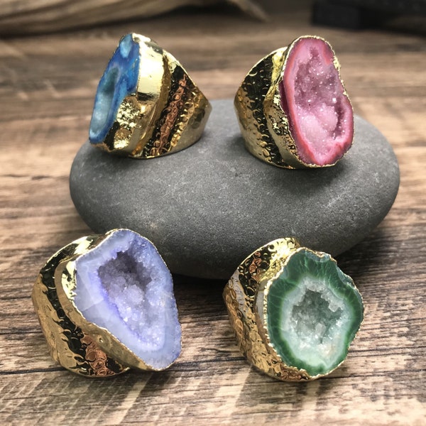 Druzy Ring - Etsy