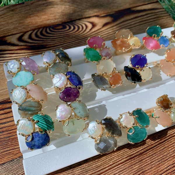 Big Stone Ring - Etsy