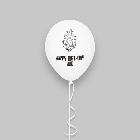 Happy Birthday Bud Balloon Mary Jane Birthday Marijuana - Etsy