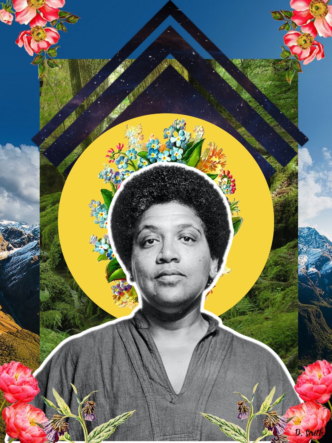 Audre Lorde Art Print: Bloom in Power Collage - Etsy