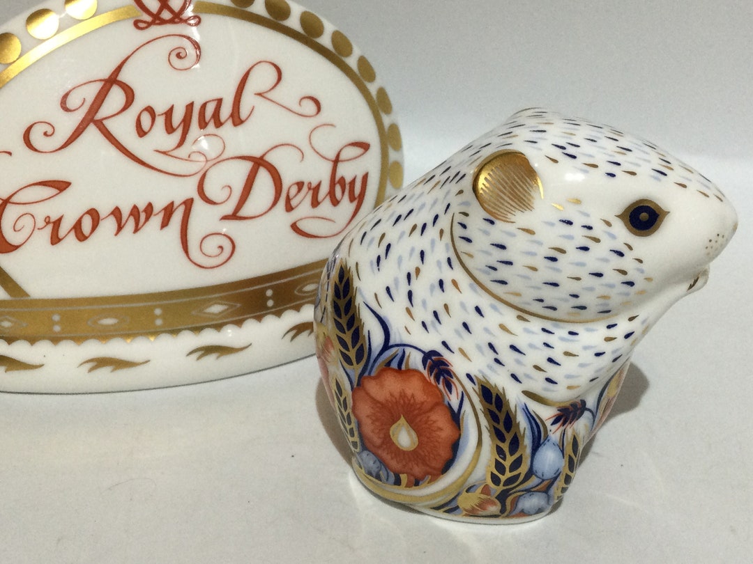Royal Crown Derby POPPY MOUSE Paperweight - Etsy UK
