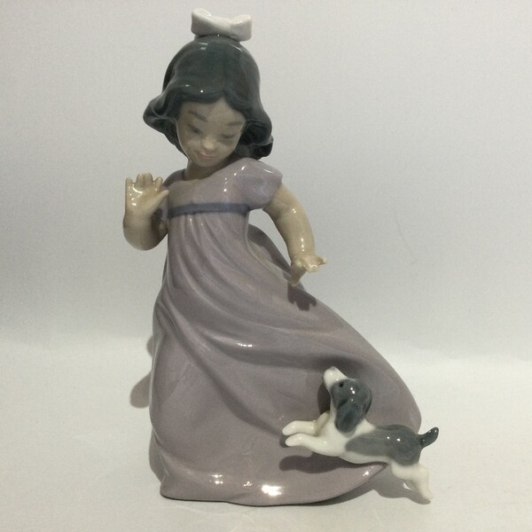 Nao Girl With Puppy - Etsy UK