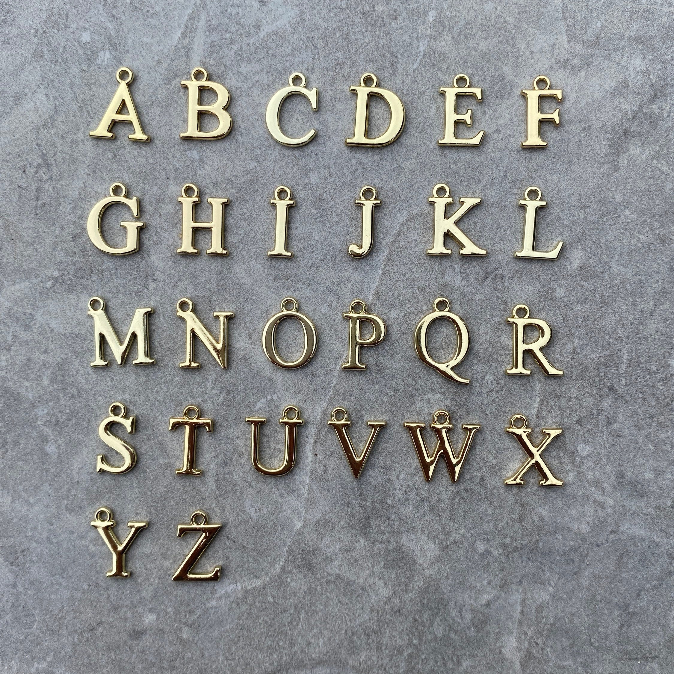 Initial Letter Pendant Only 18k Gold Plated Personalised | Etsy