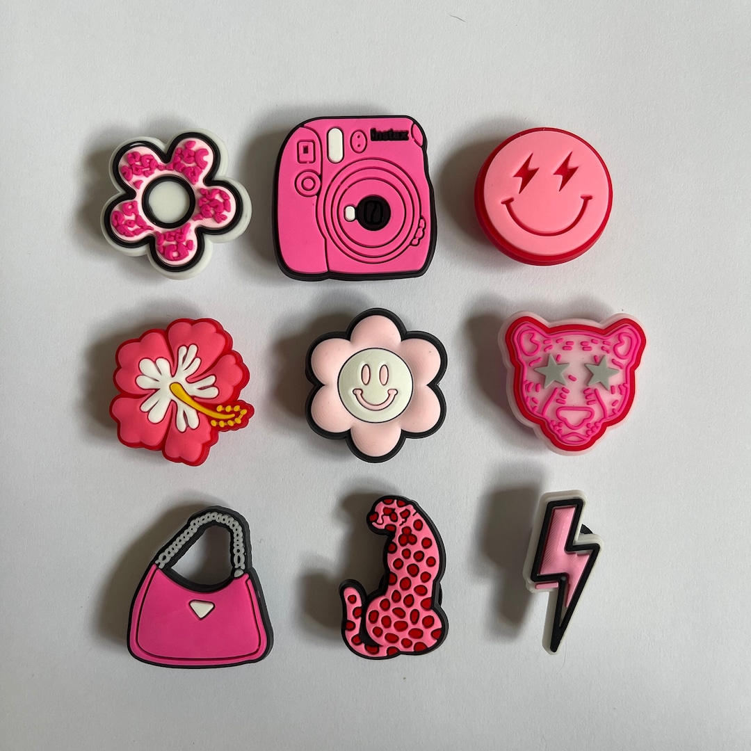 Pink Croc Charms Croc Jibbitz Croc Pin Badge Shoes - Etsy UK